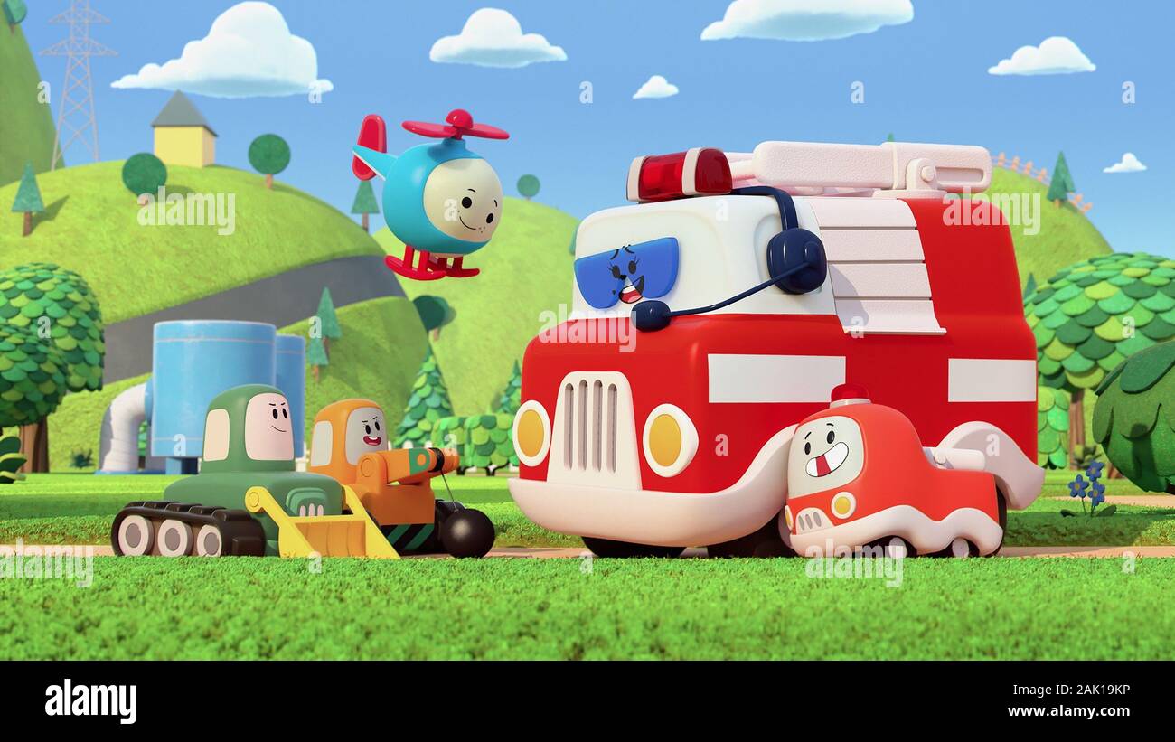Go Go Cory Carson Aka Go Go Cory Carson Freddie Firetruck 2nd From Right Firehouse