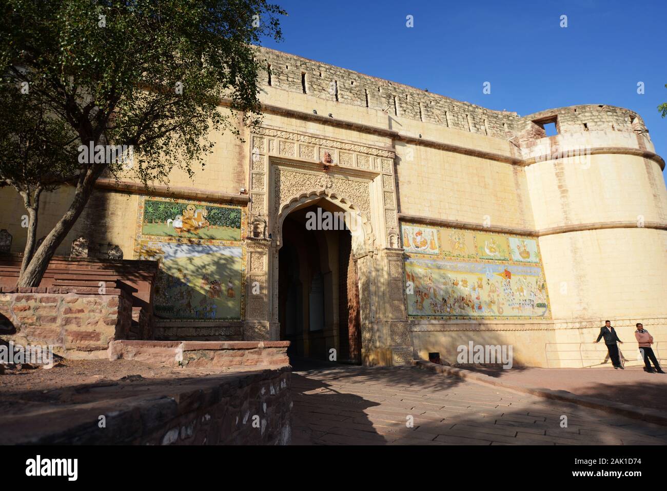 Jai Pol gate at the mehrangarh fort in Jodhpur, India Stock Photo - Alamy