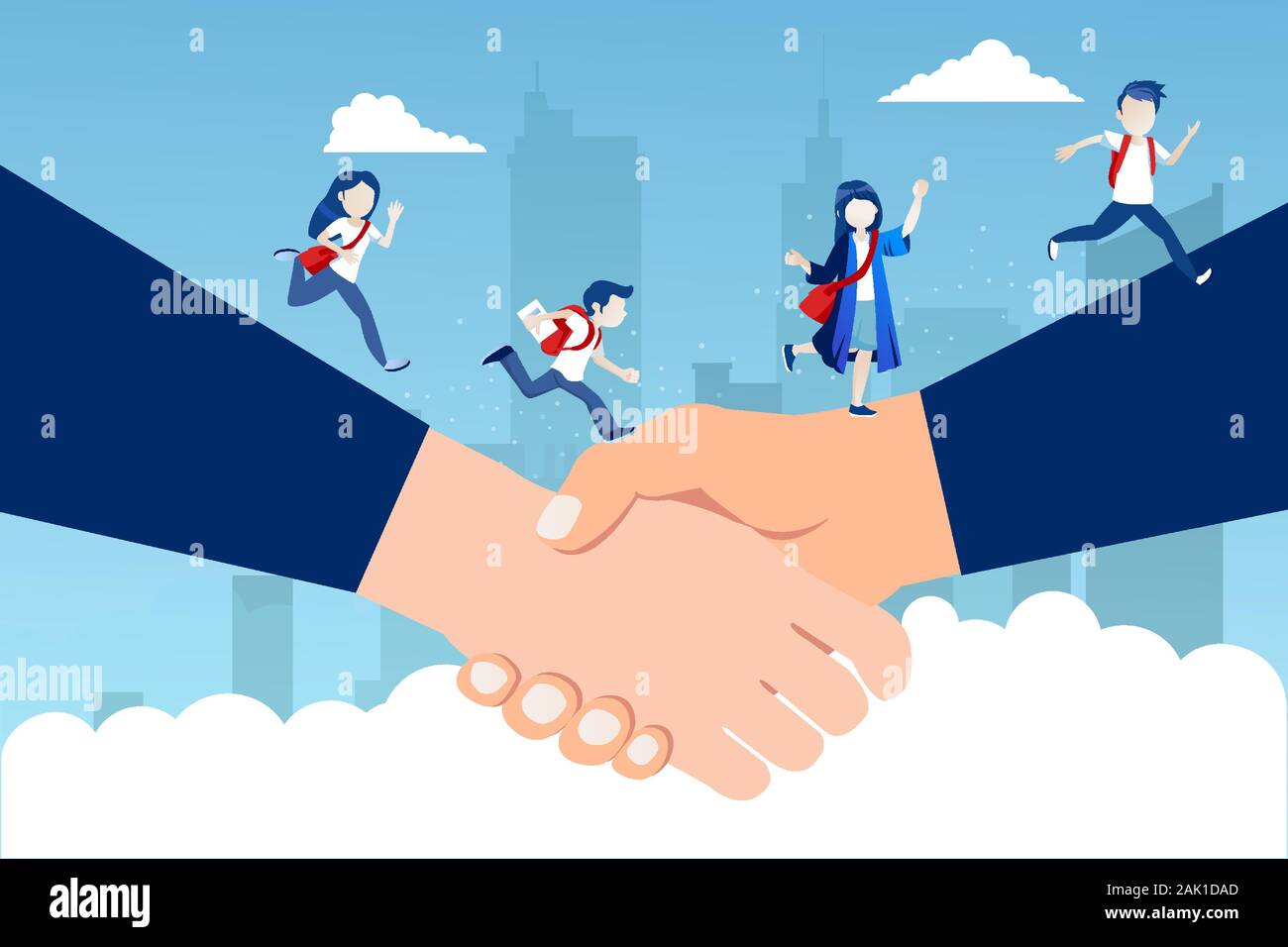 Teacher children students on Stock Vector Images - Alamy