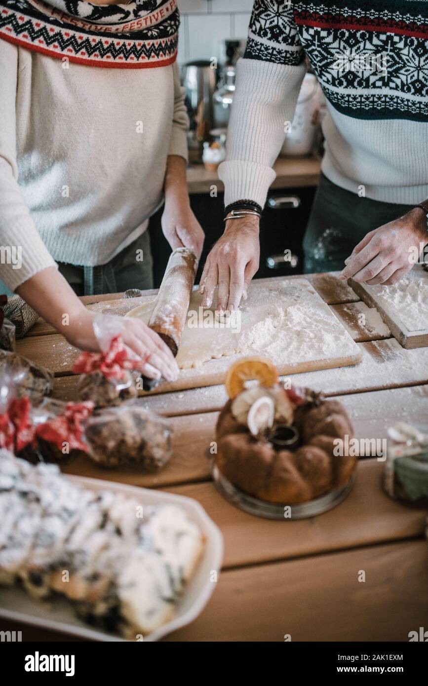 Baking Christmas Cookies With Friends