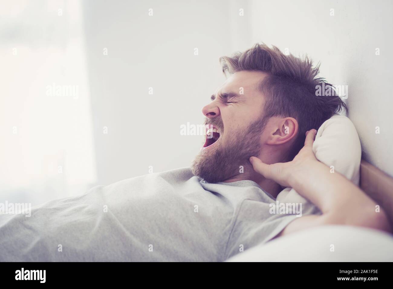Yawn sleep human hi-res stock photography and images - Alamy