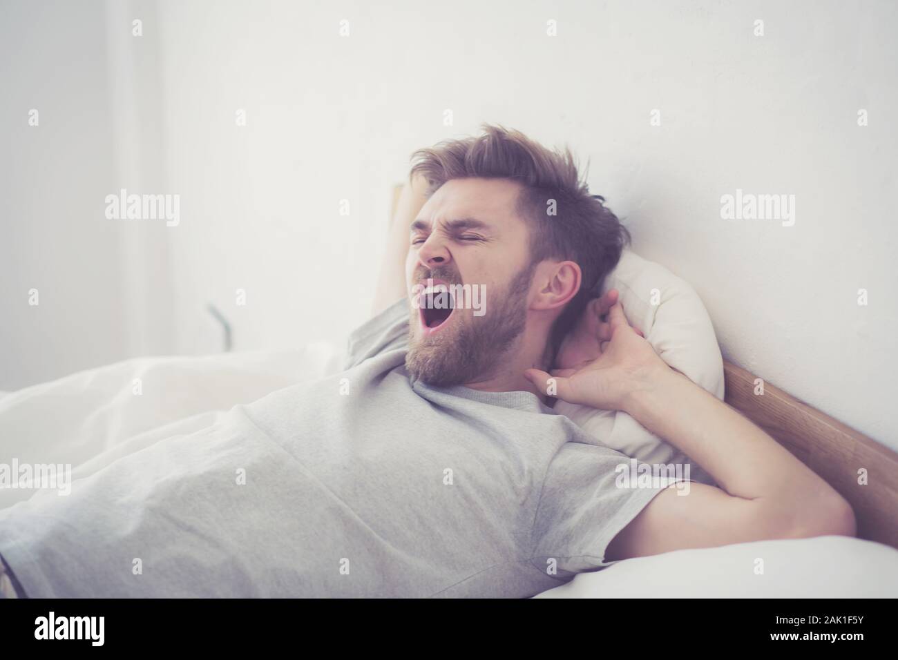 Yawn sleep human hi-res stock photography and images - Alamy