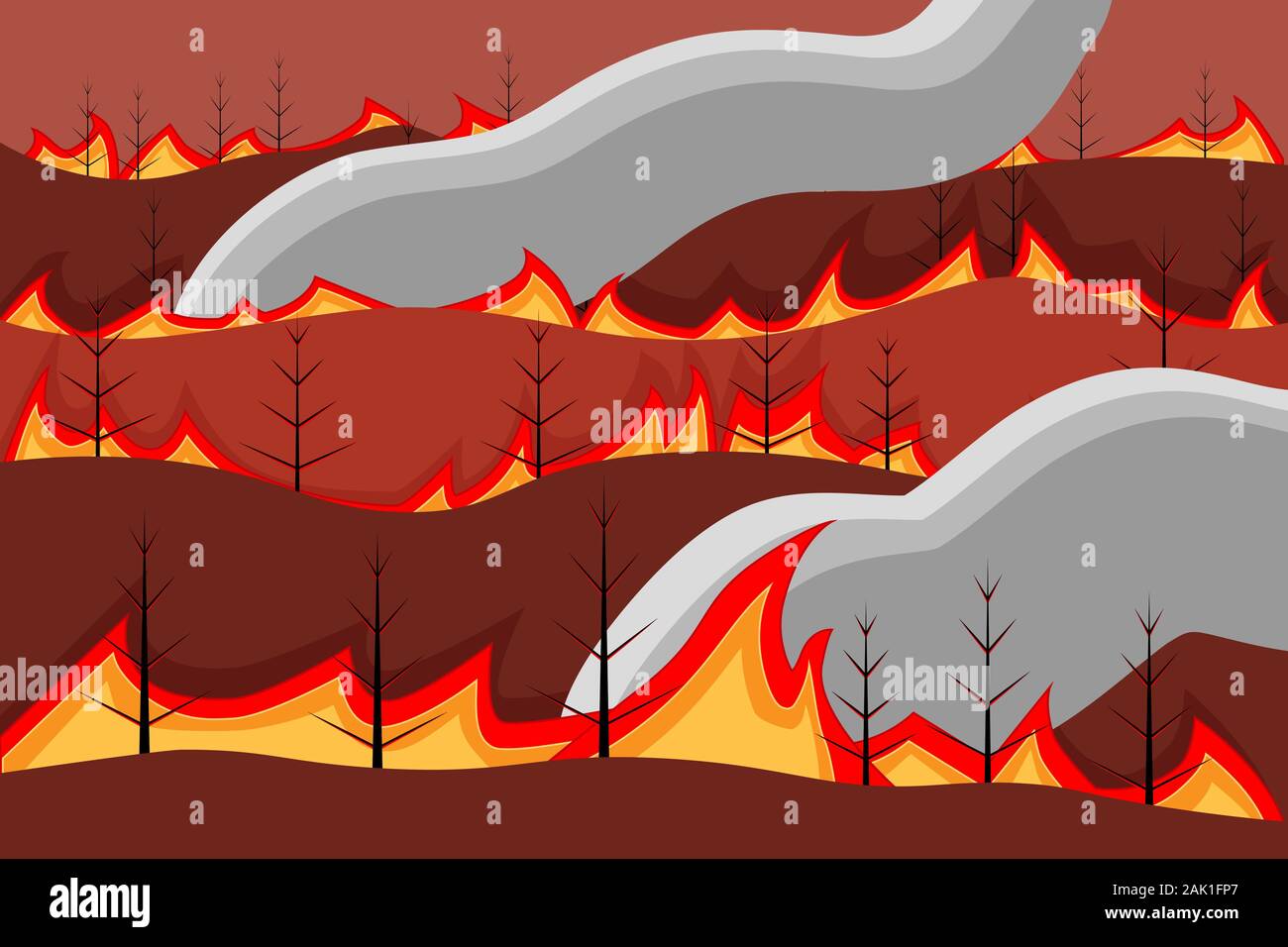 Forest fire forest fire Stock Vector Images - Alamy