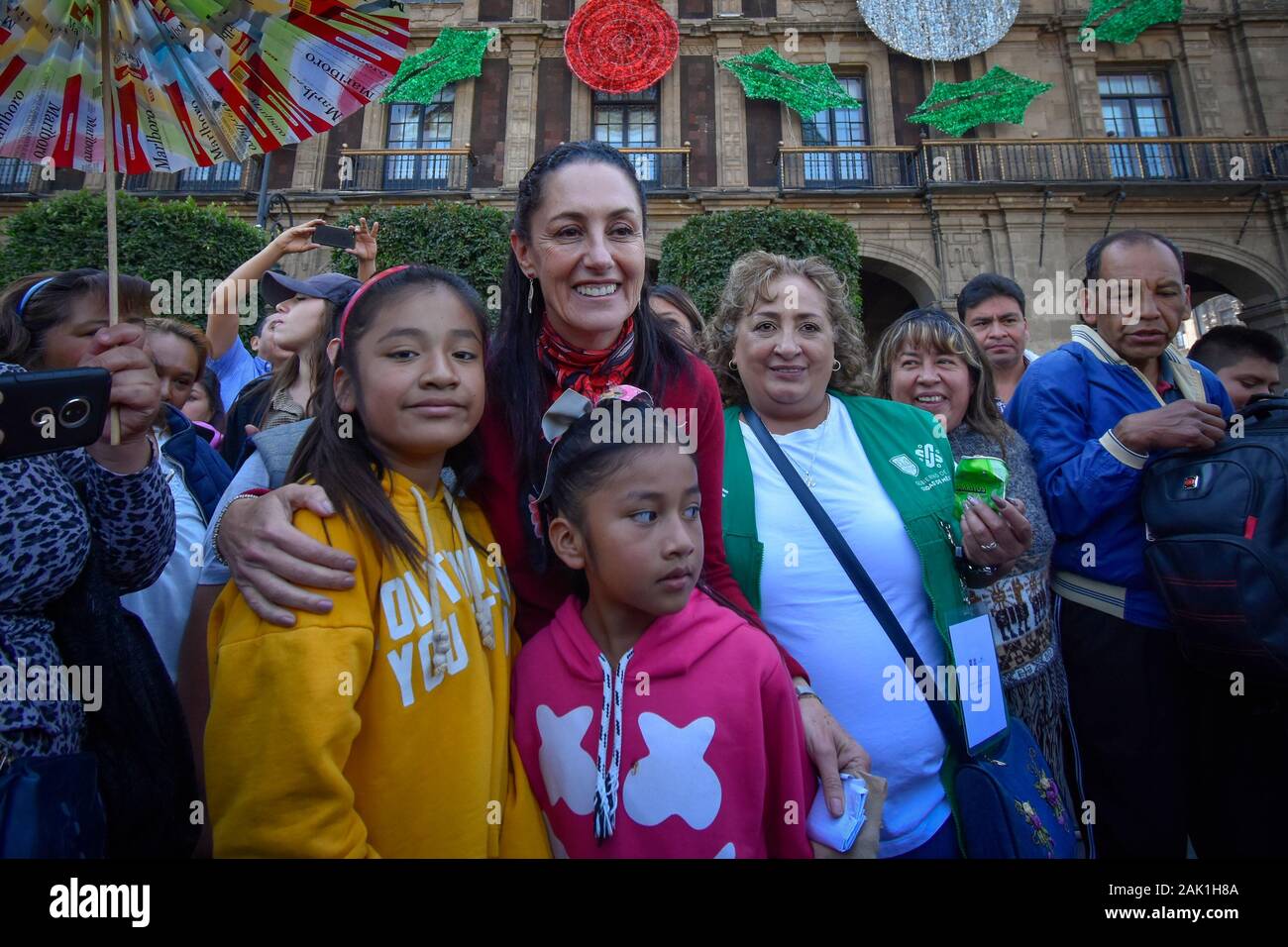 Claudia Sheinbaum, Mexico City´s Mayor poses for a photo with people ...