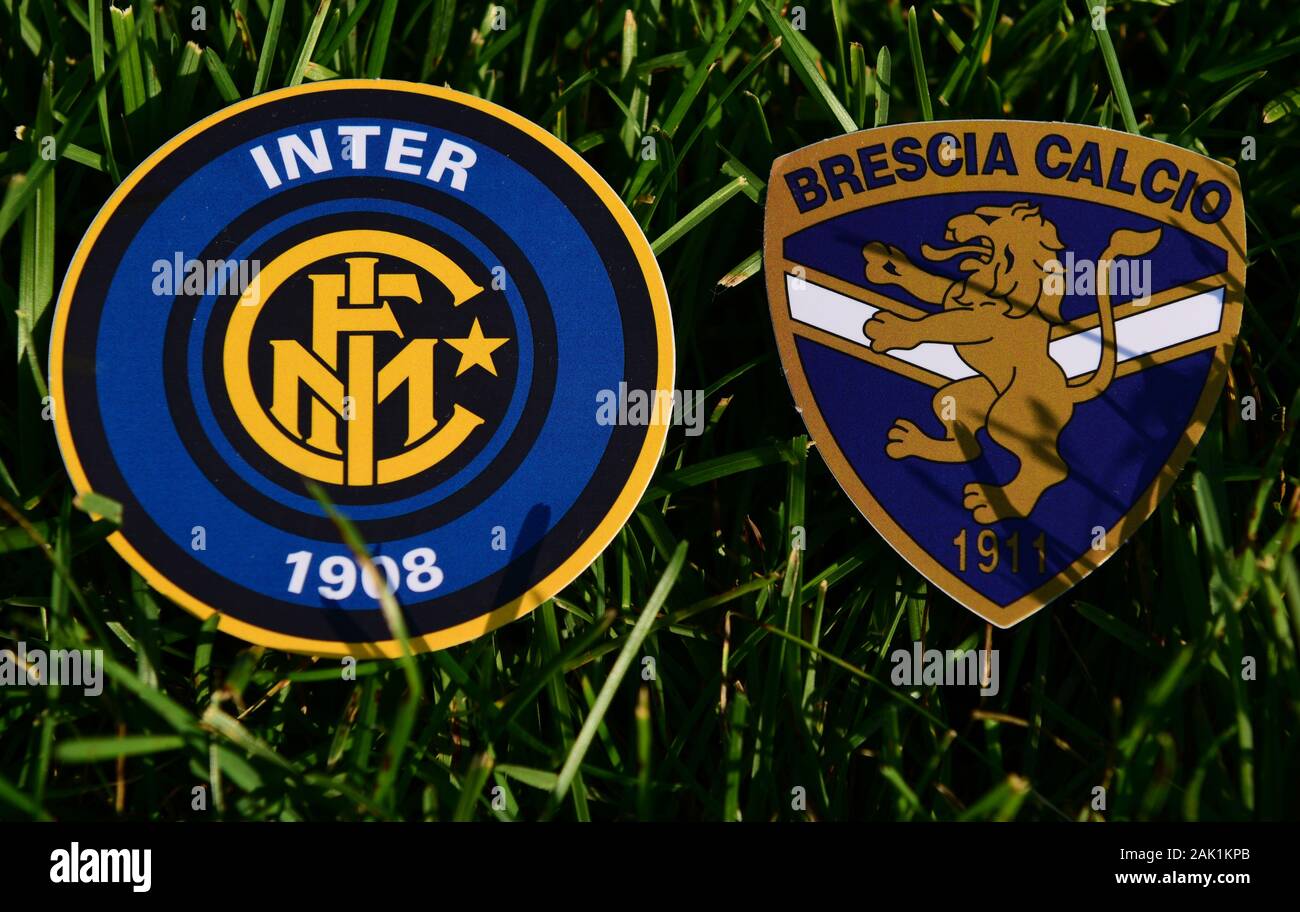 Italian football clubs logo hi-res stock photography and images - Alamy