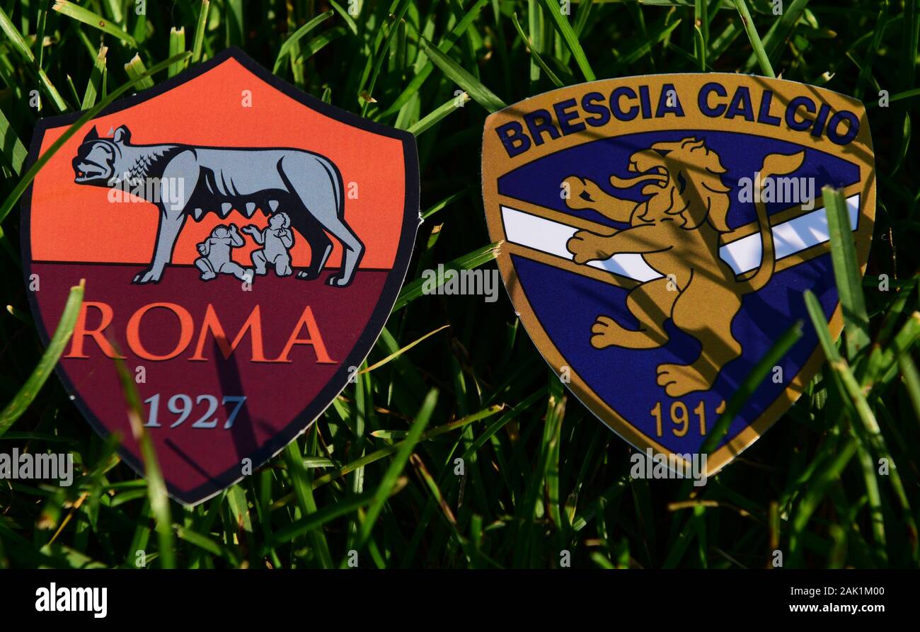 Italian football clubs logo hi-res stock photography and images - Alamy