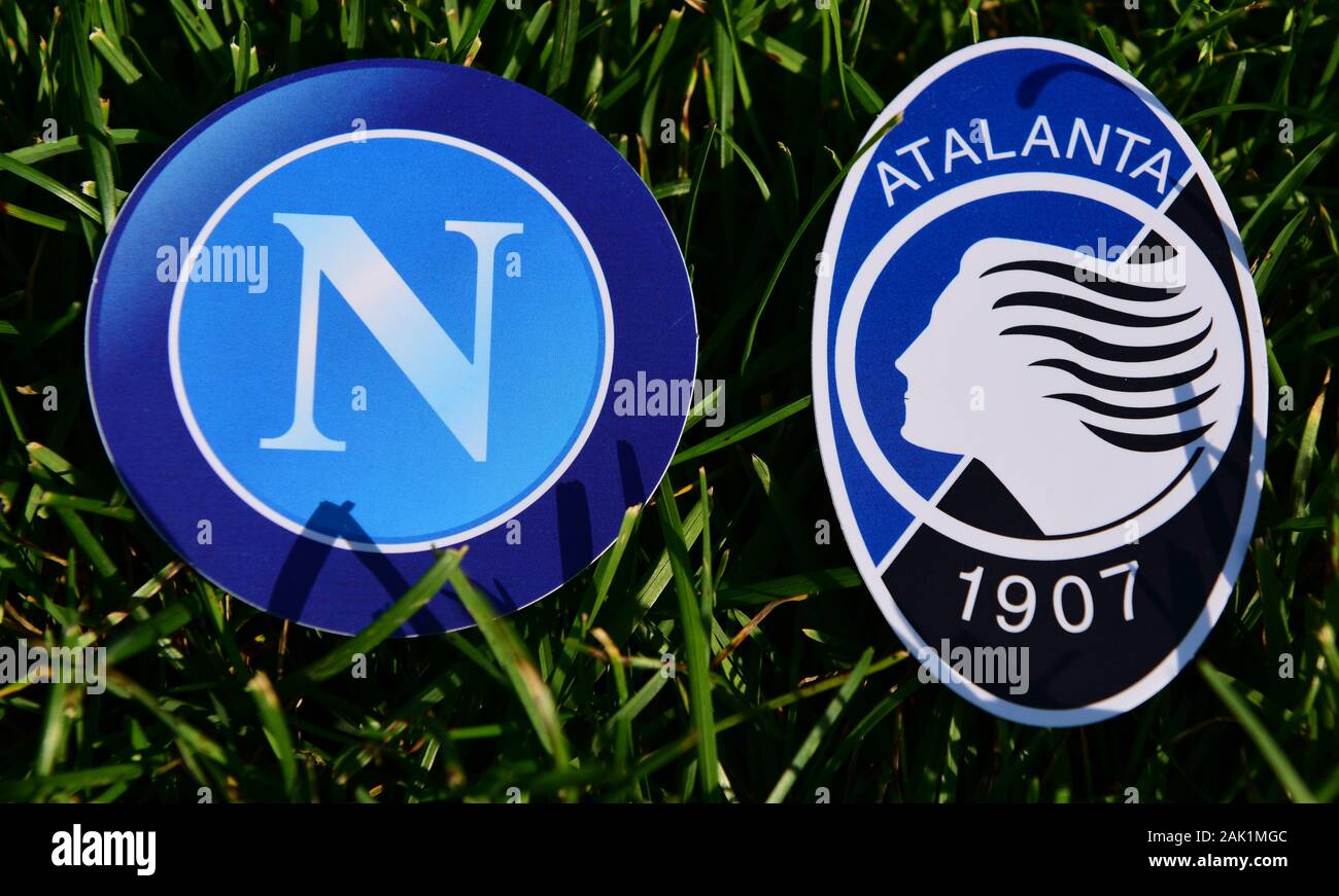 Italian football clubs logo hi-res stock photography and images - Alamy