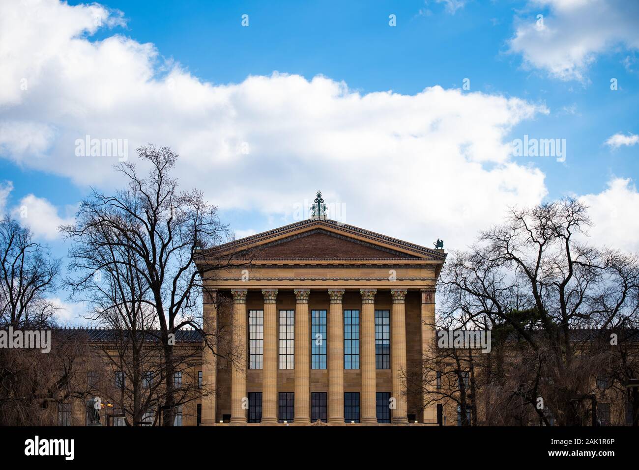 The rear entrance to the Philadelphia Museum of Art Stock Photo - Alamy