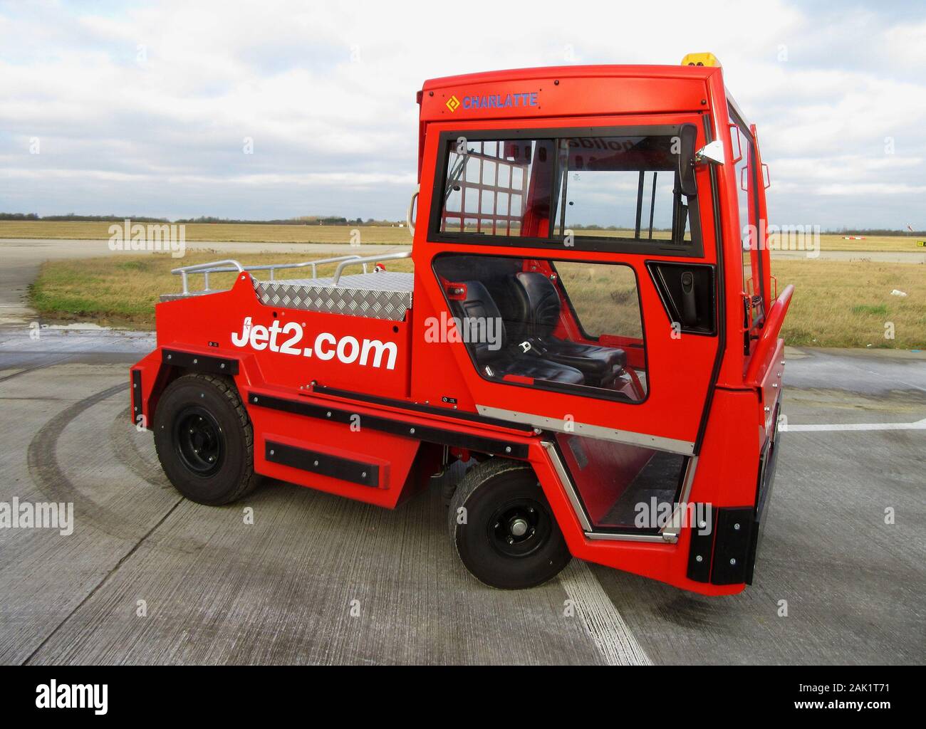 A ground crew vehicle seen as the Budget UK package holiday company ...