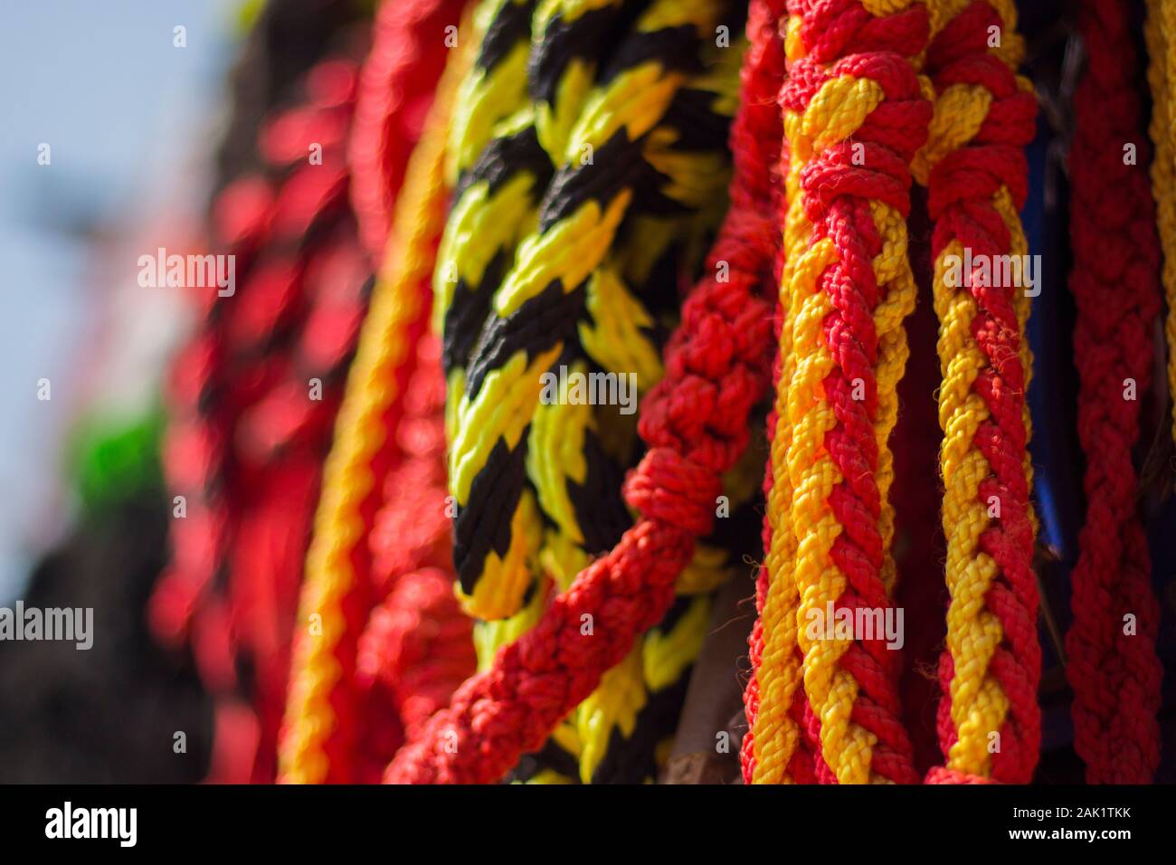 Black yellow nylon rope hi-res stock photography and images - Alamy