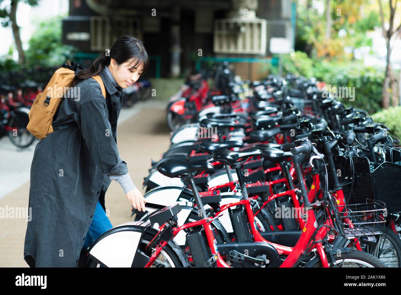 Bicycle sharing system Stock Photo - Alamy