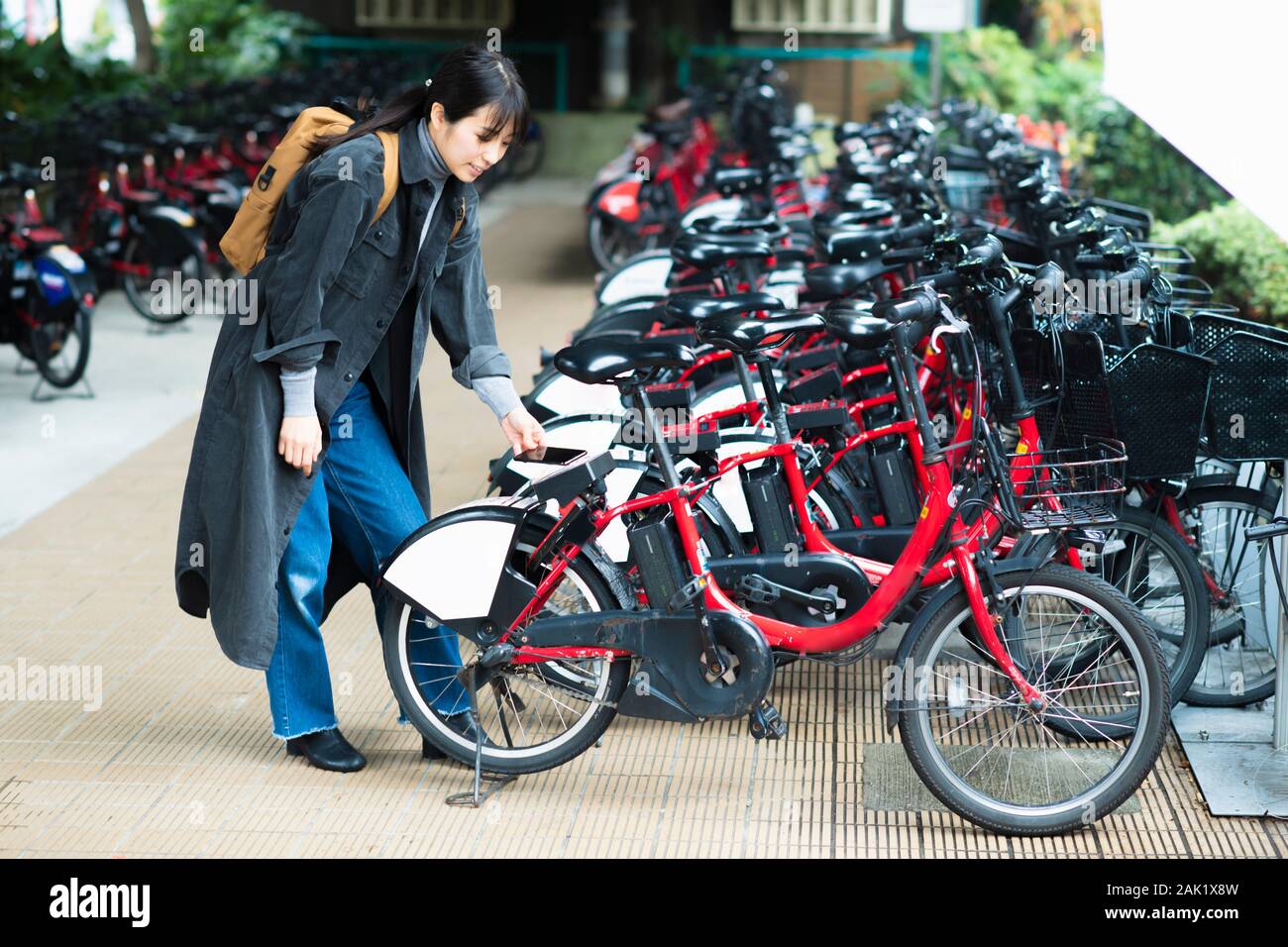 Bicycle sharing system Stock Photo - Alamy