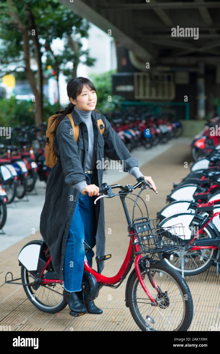 Bicycle sharing system Stock Photo - Alamy