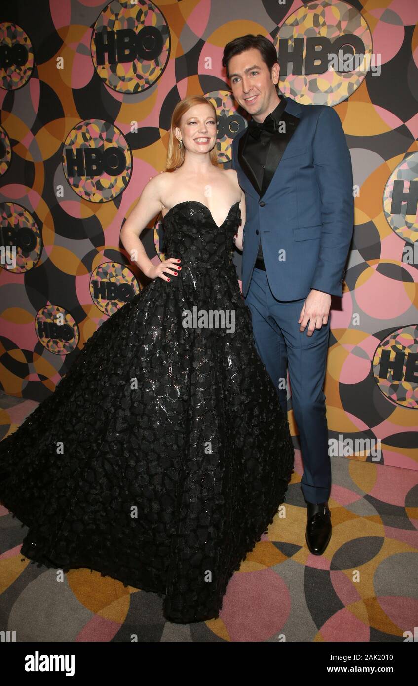 05 January 2020 - Beverly Hills, California - Sarah Snook, Nicholas ...