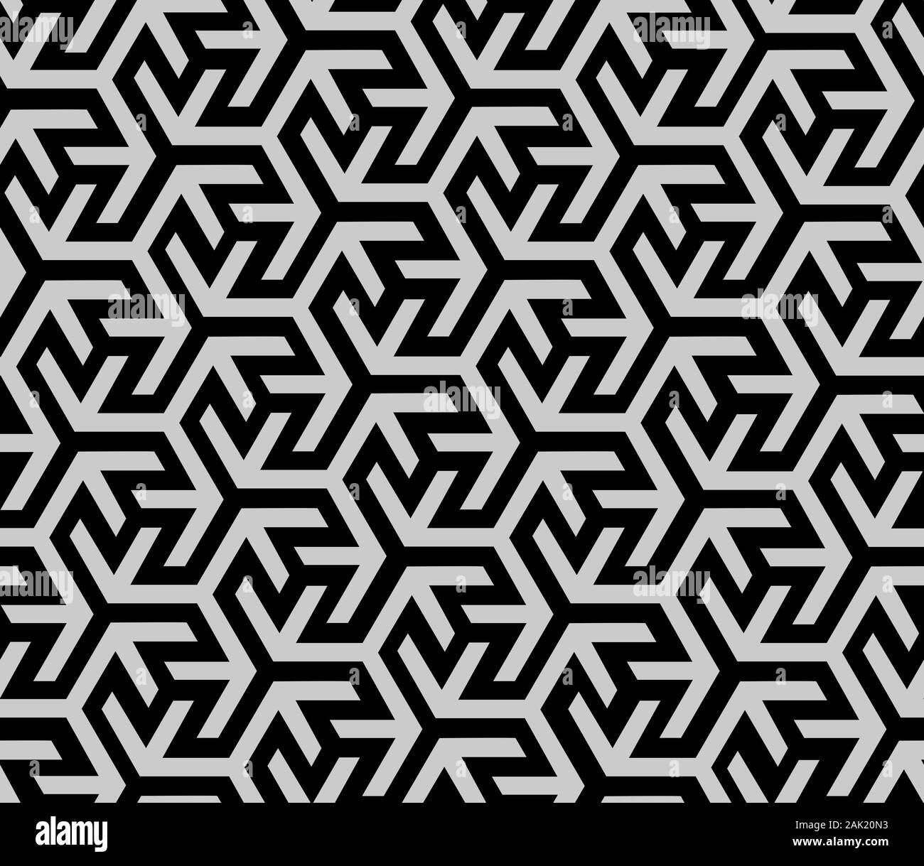 Cube line seamless repeat pattern background Stock Photo - Alamy