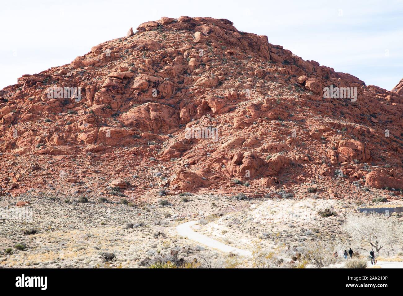 Blue sky over Red Rock Canyon, National Conservation area, in Nevada ...