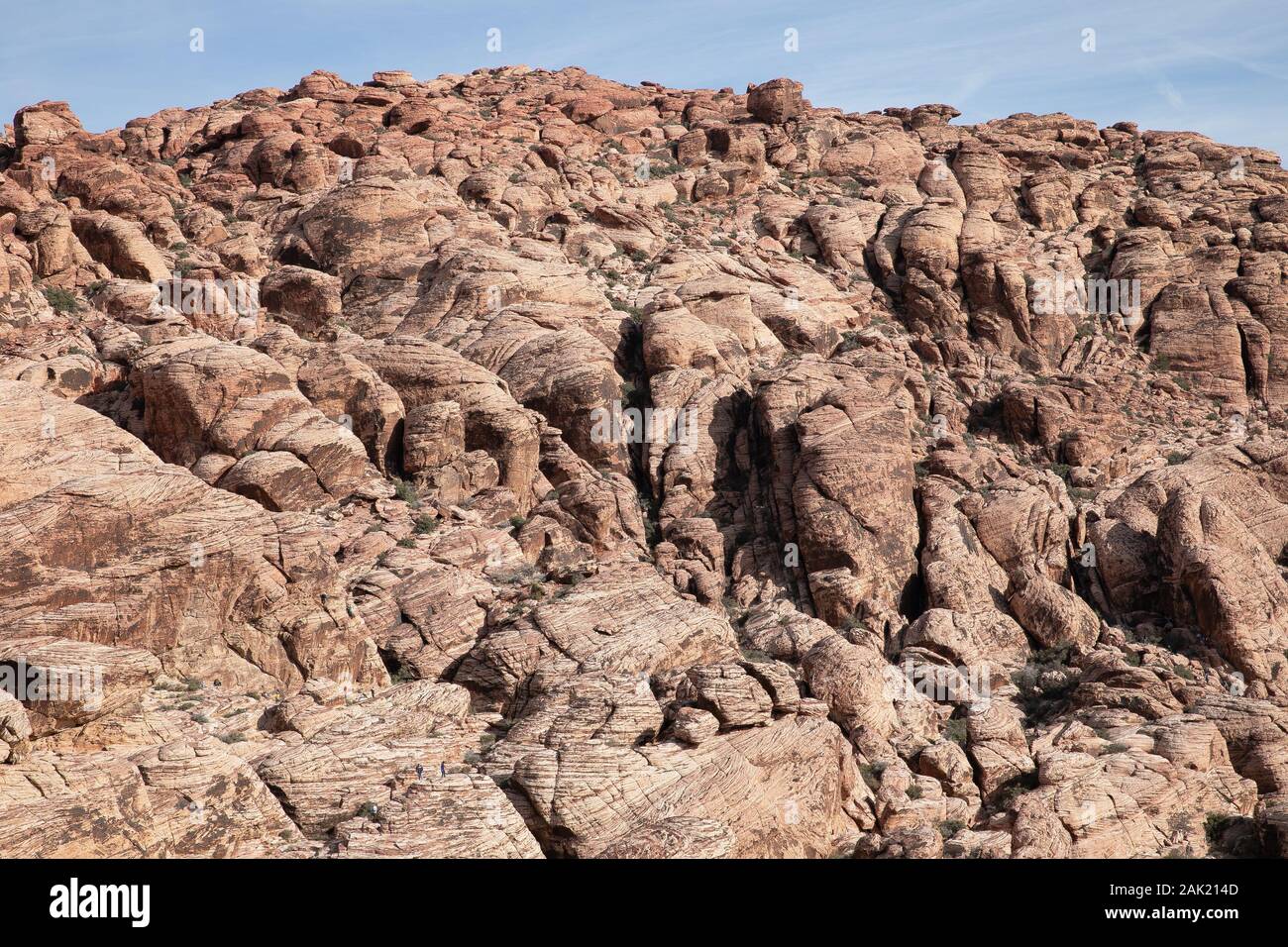 Blue sky over Red Rock Canyon, National Conservation area, in Nevada ...