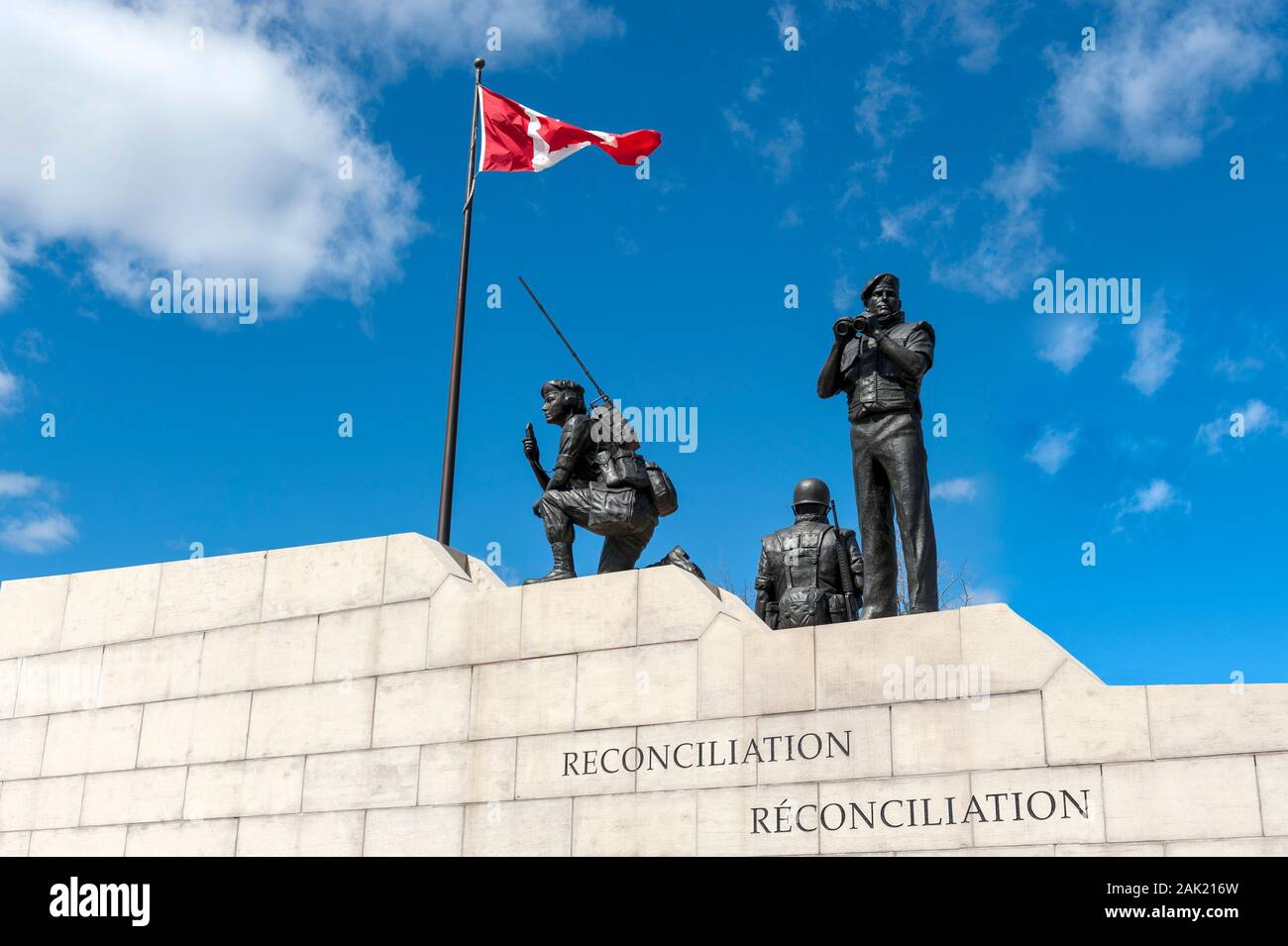 The Peacekeeping Monument in Ottawa Canada Stock Photo - Alamy