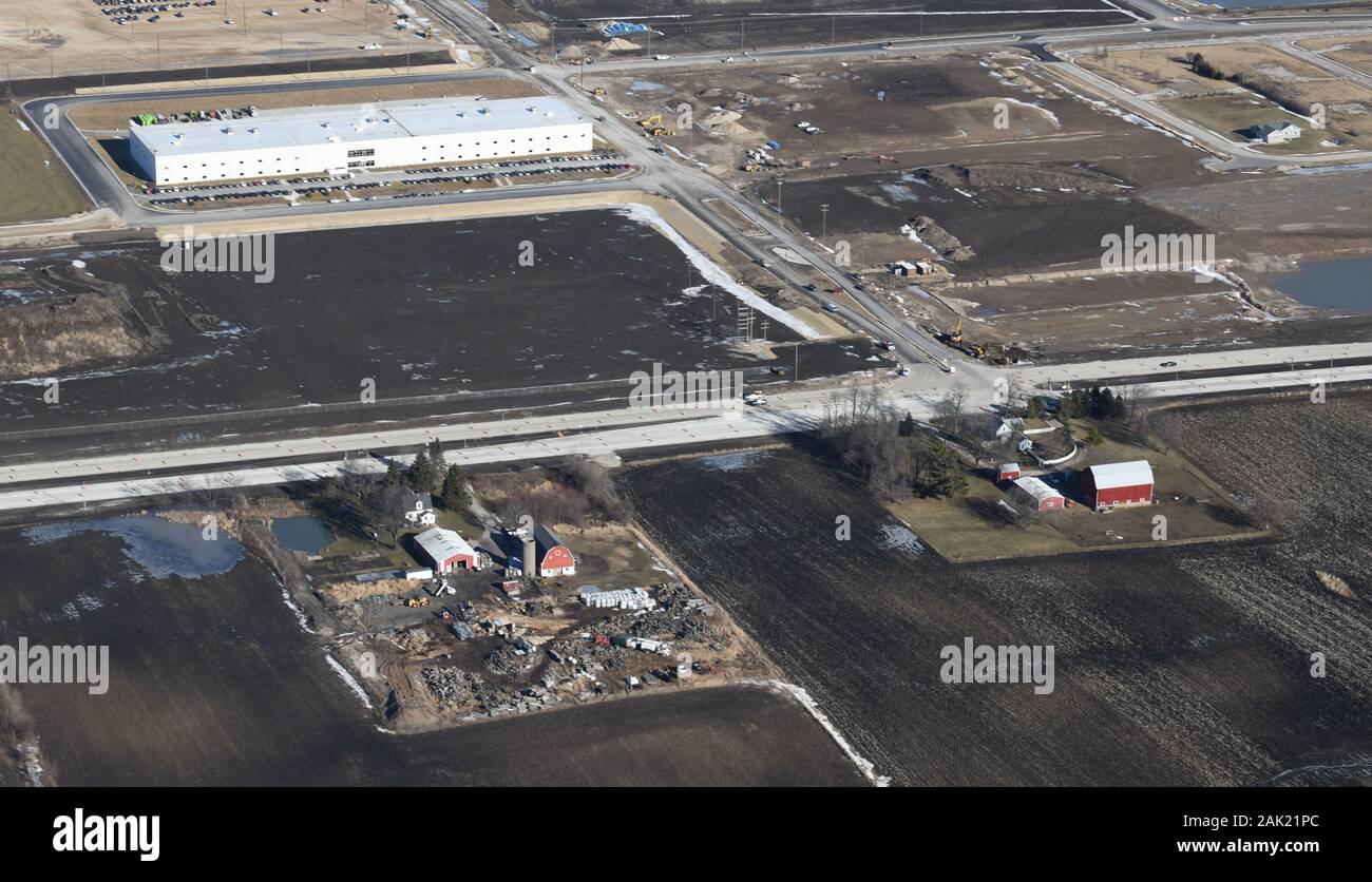 Mount Pleasant, Wisconsin, USA. 6th Jan, 2020. The Foxconn campus ...