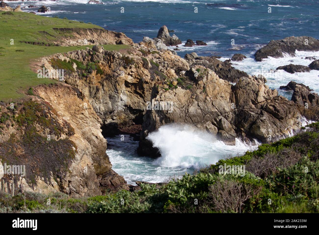 California's coastline along California State Route 1, one of the most ...