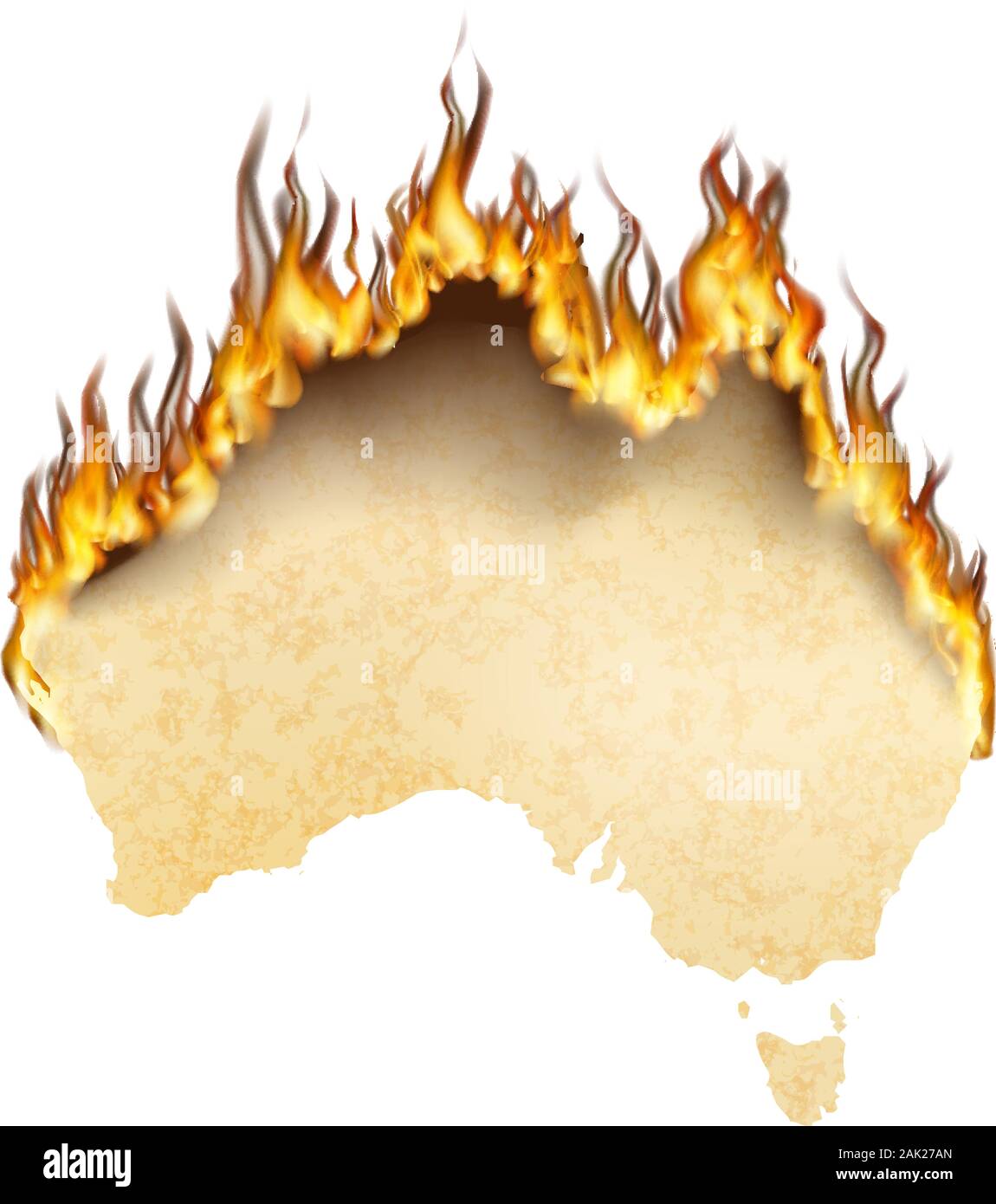 Burn area map Stock Vector Images - Alamy