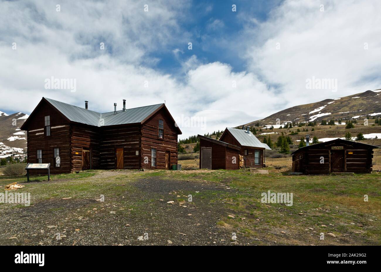 CO00189-00...COLORADO - 11,482-foot Boreas Pass where the reconstructed ...