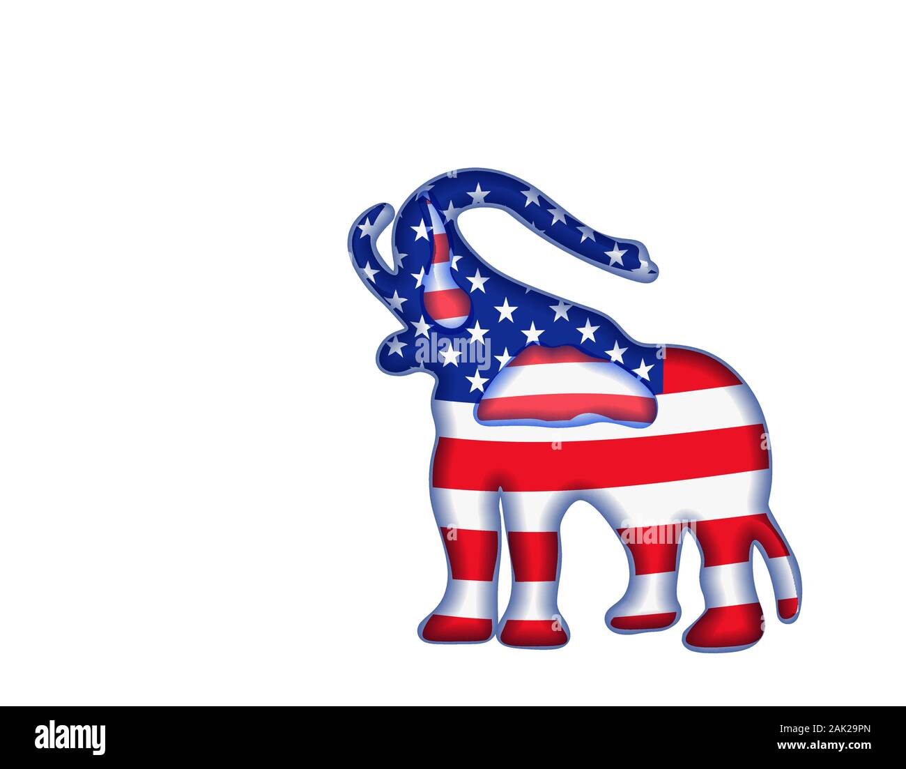 US presidential election until 2020. Republican Party. Balloons ...