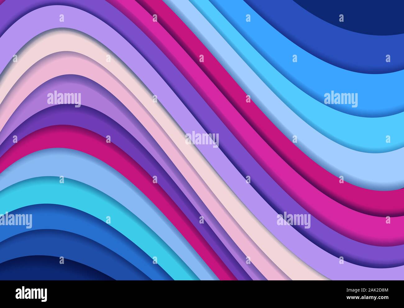 Colorful poster. Longitudinal wave color background with shadows. Art ...