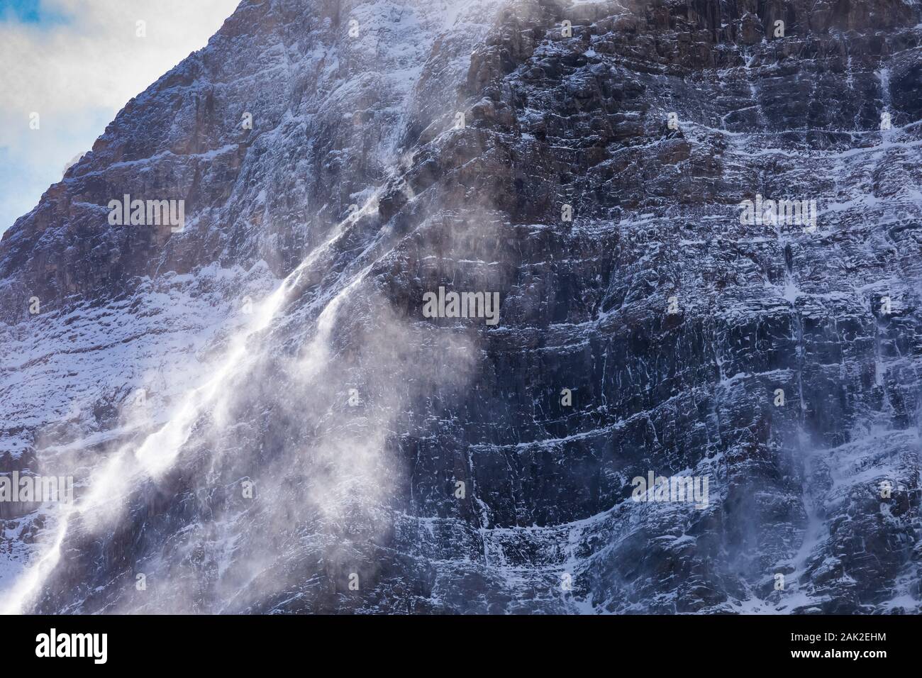 Wind storm blowing snow hi-res stock photography and images - Alamy