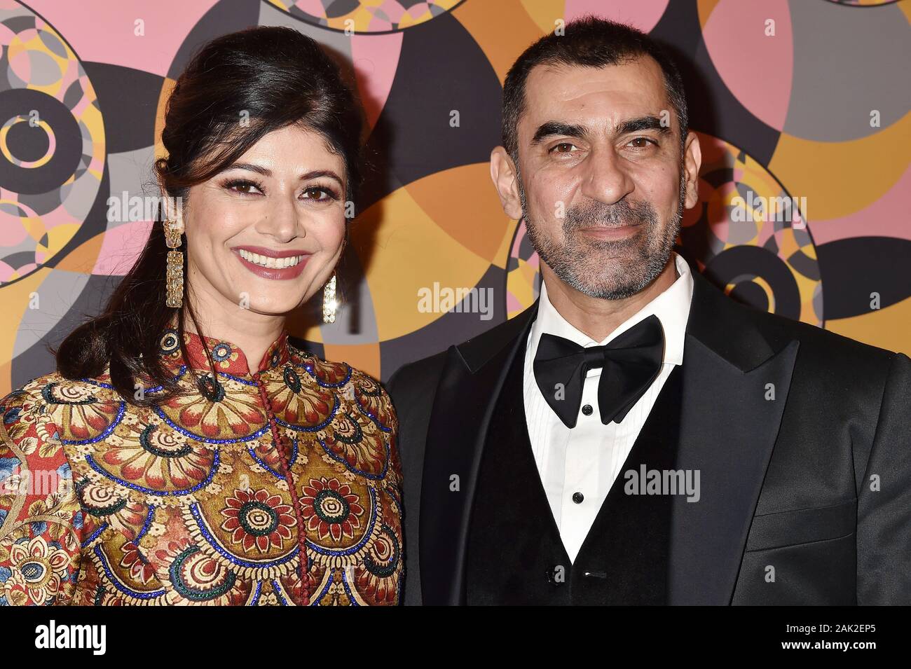 BEVERLY HILLS, CA - JANUARY 05: Pooja Batra (L) and Nawab Shah attend ...