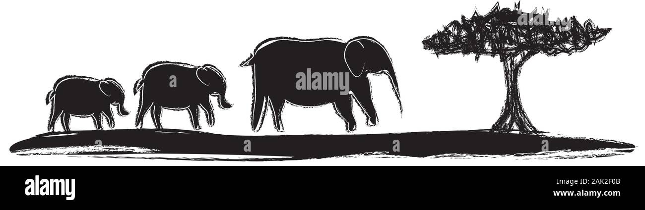 cave painting vector stone age rock color finger Stock Vector Image ...