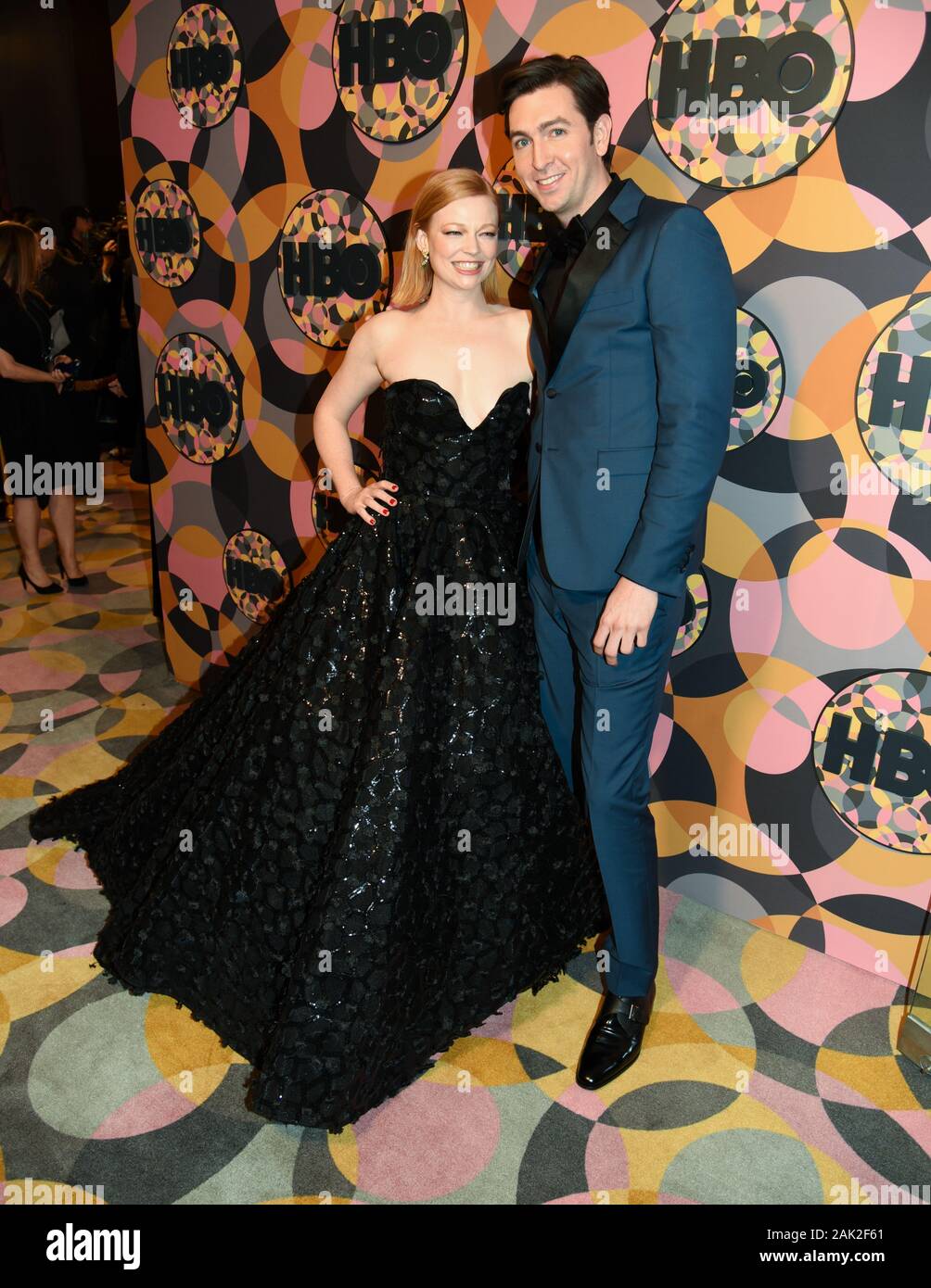 Sarah Snook And Nicholas Braun High Resolution Stock Photography and ...