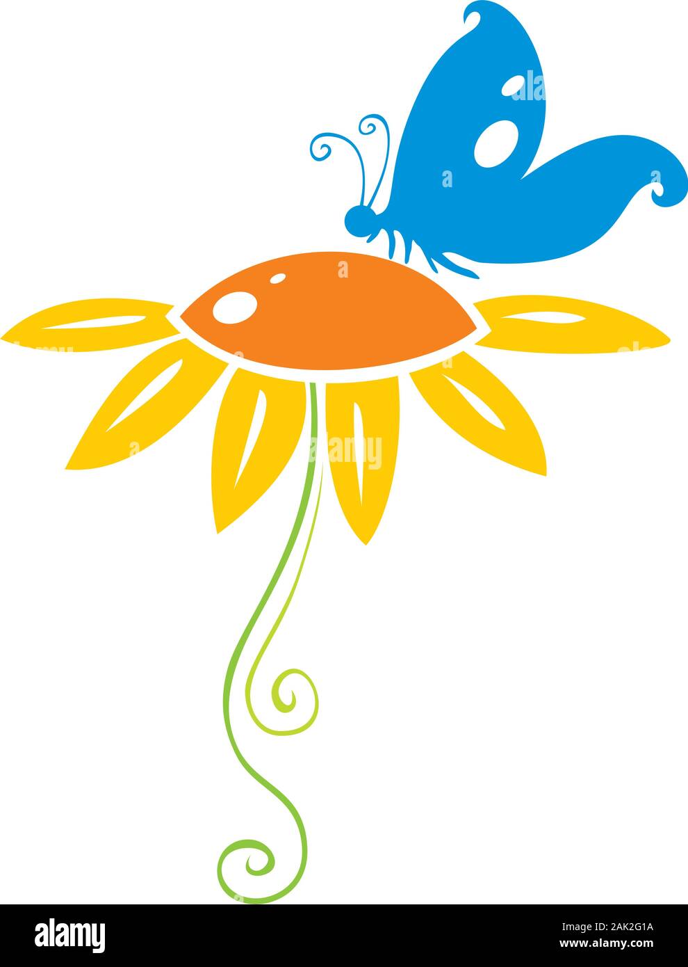 Butterfly floral Stock Vector Images - Alamy