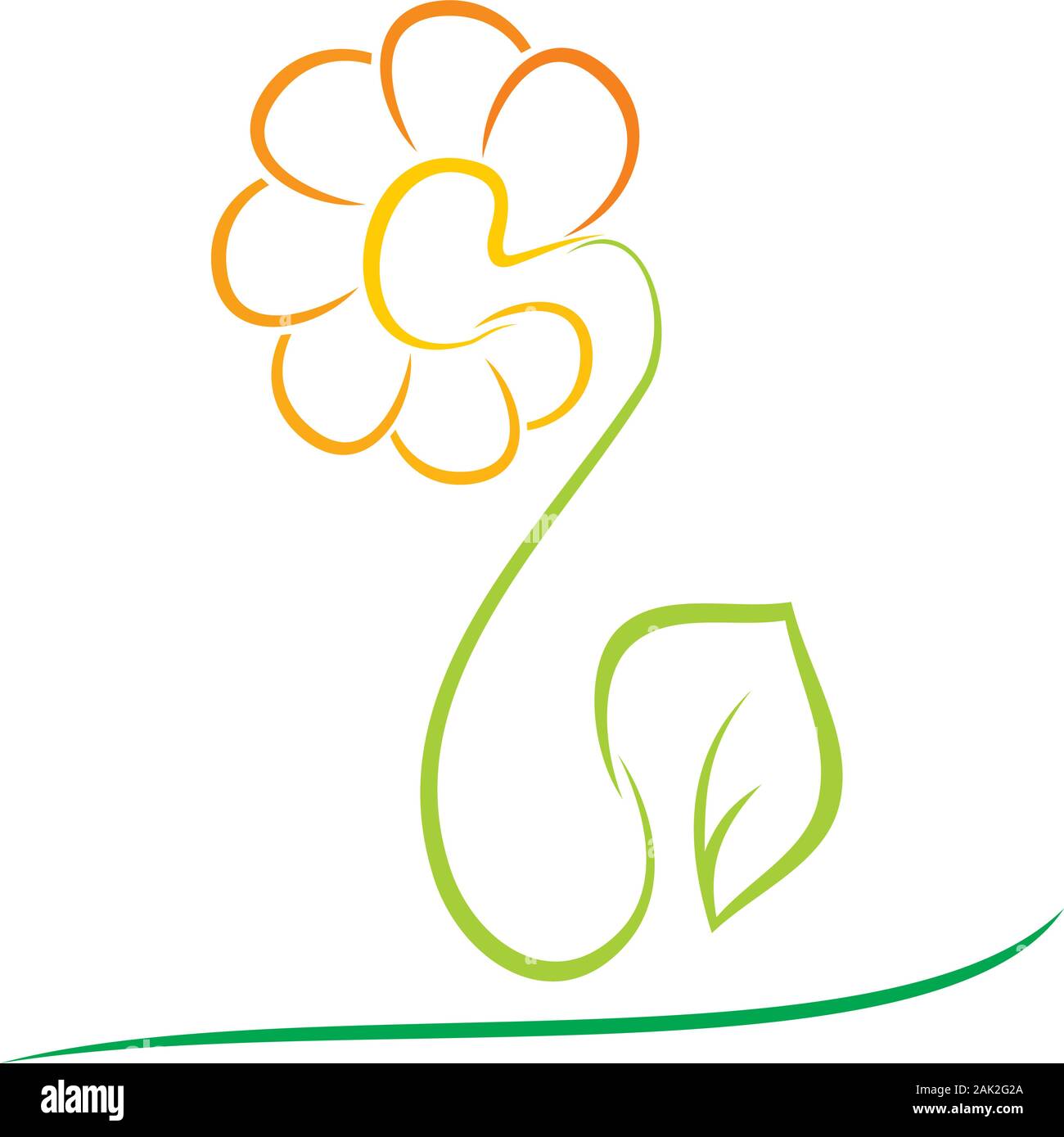 Flower icon garden design Stock Vector Images - Alamy