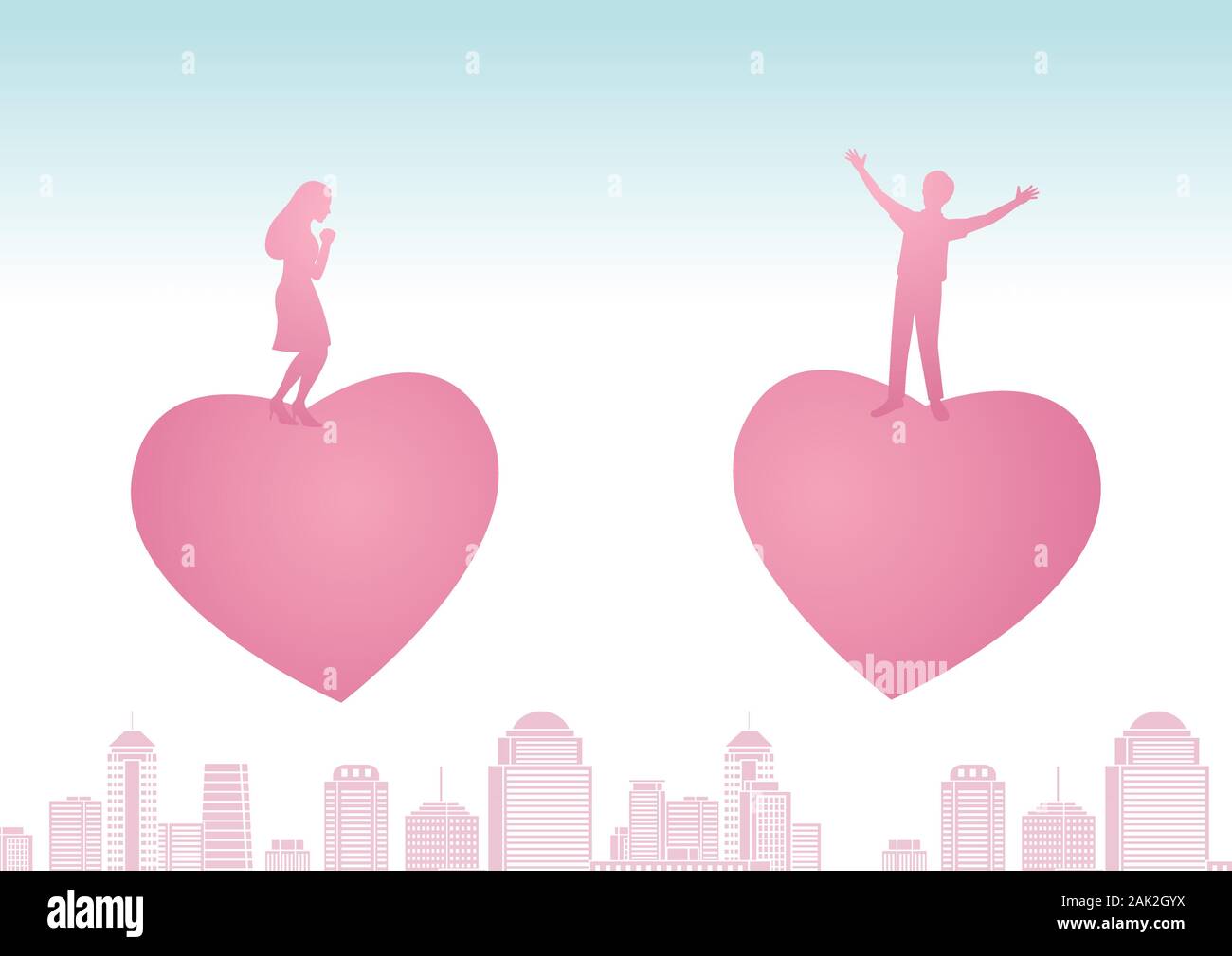 Man woman attraction Stock Vector Images - Alamy