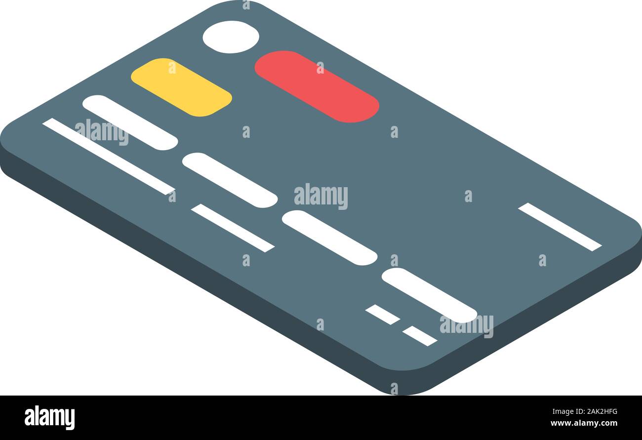 Bank card icon, isometric style Stock Vector Image & Art - Alamy