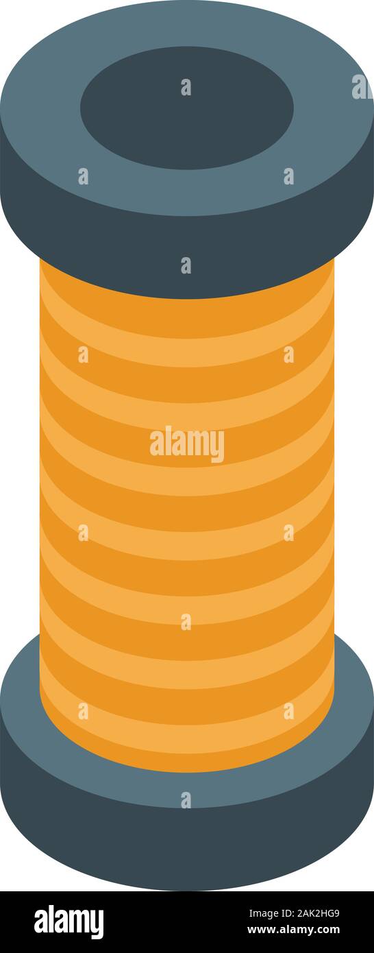 Cable coil icon, isometric style Stock Vector Image & Art - Alamy