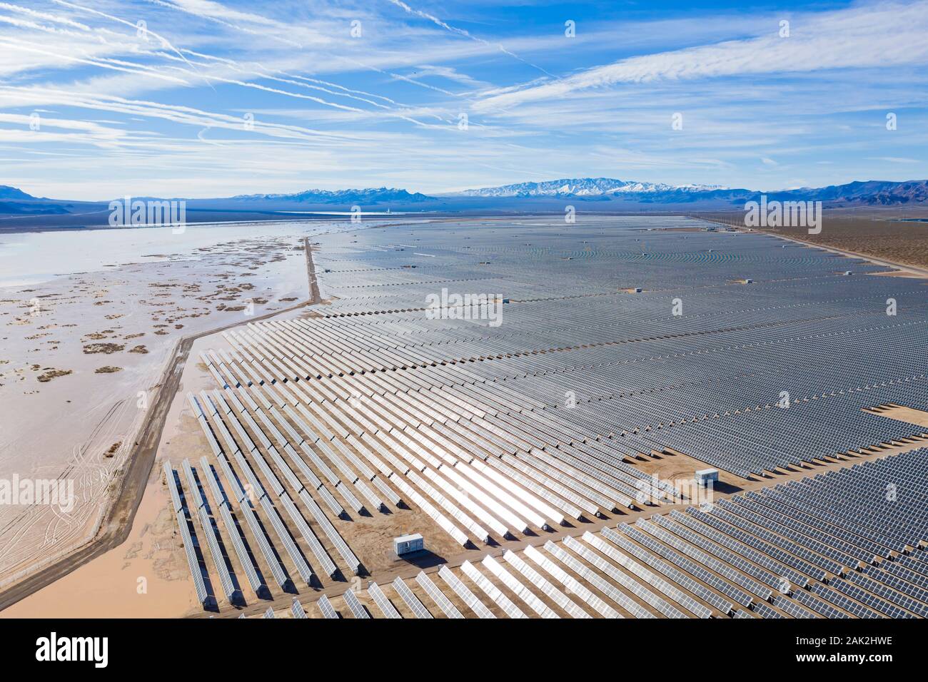 Aerial view nevada solar one hi-res stock photography and images - Alamy