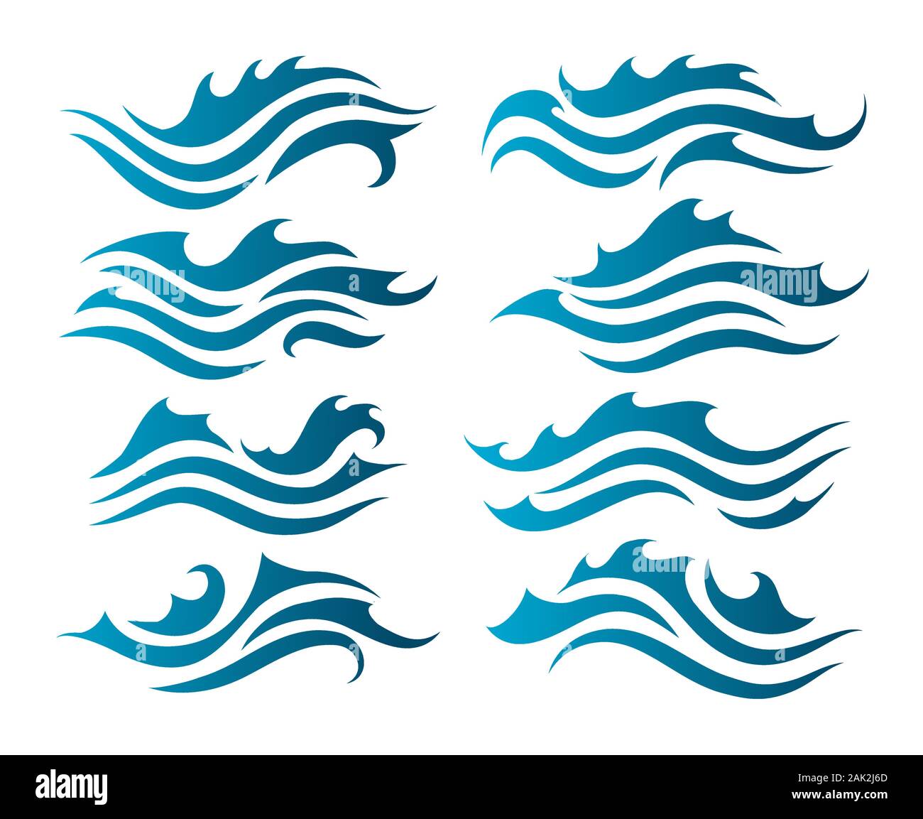 River flow waves Cut Out Stock Images & Pictures - Alamy