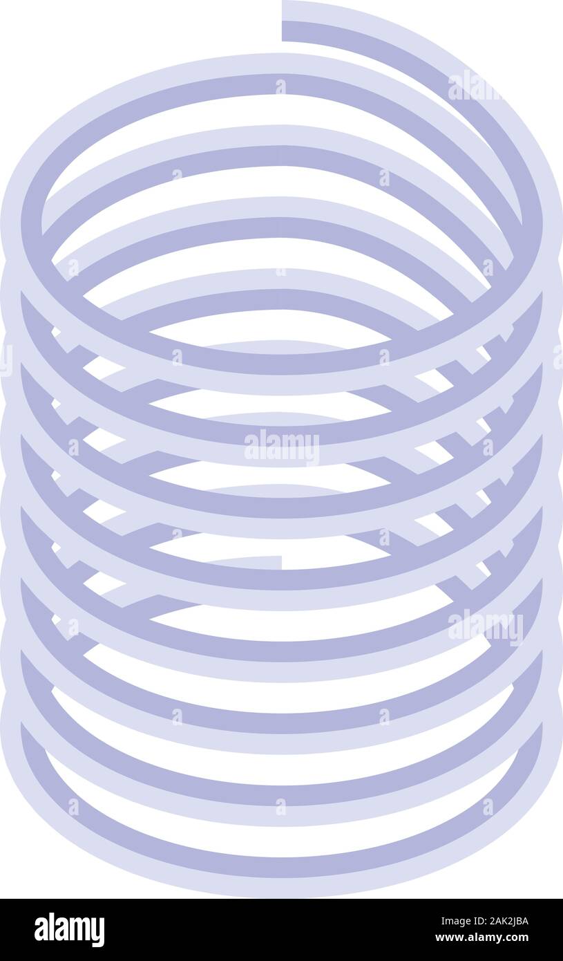 Metal spring icon, isometric style Stock Vector Image & Art - Alamy