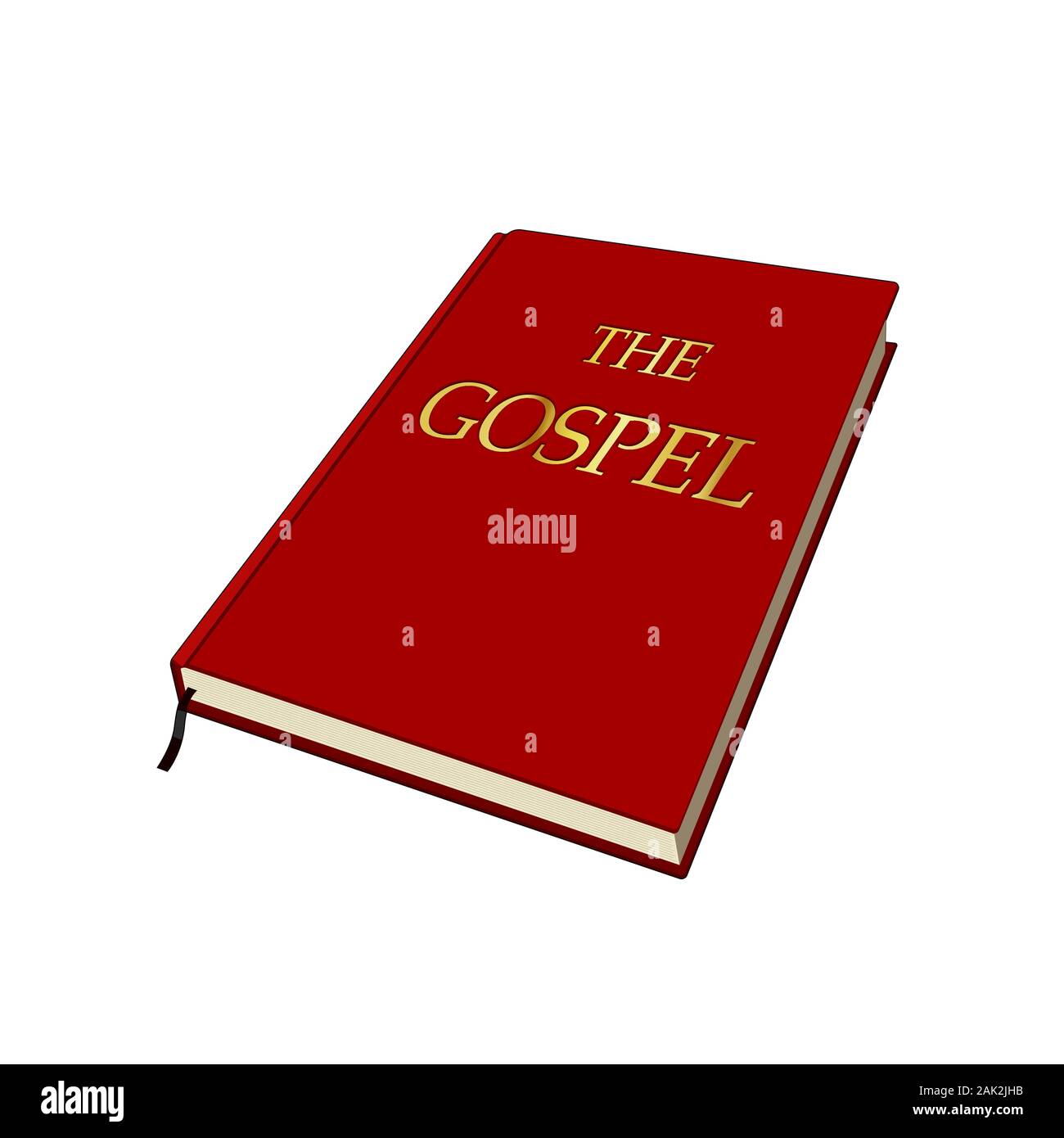 Gospel. Jesus revelation. Christian belief. Religious book. Vector ...