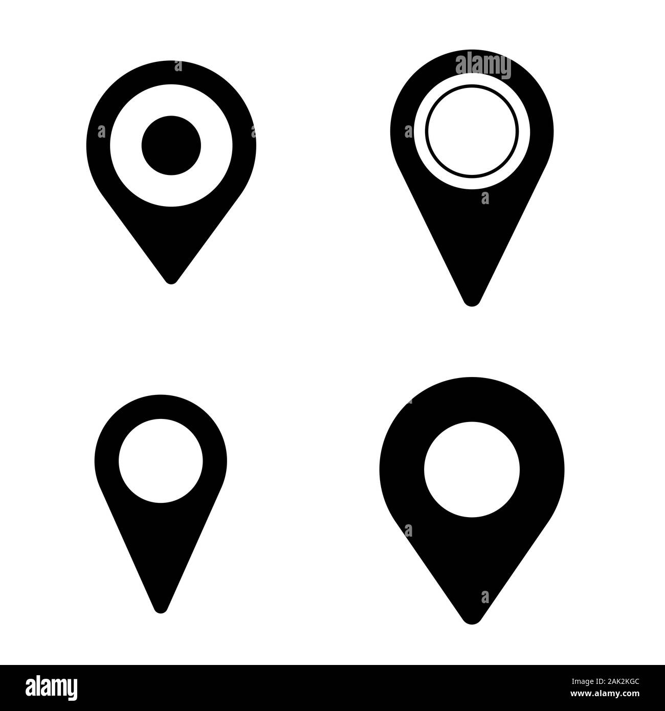 map pointers set. Cartography markers. Geo labels collection Stock Vector Image & Art - Alamy