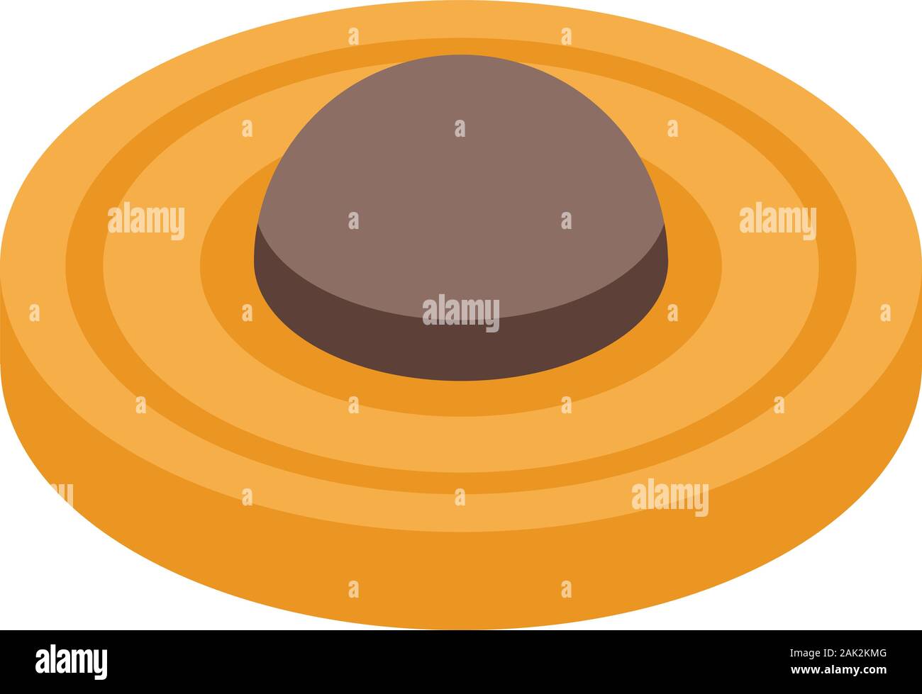 Chocolate chip cookie caramel Stock Vector Images - Alamy
