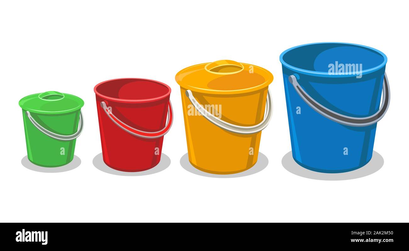 Water buckets Cut Out Stock Images & Pictures - Alamy