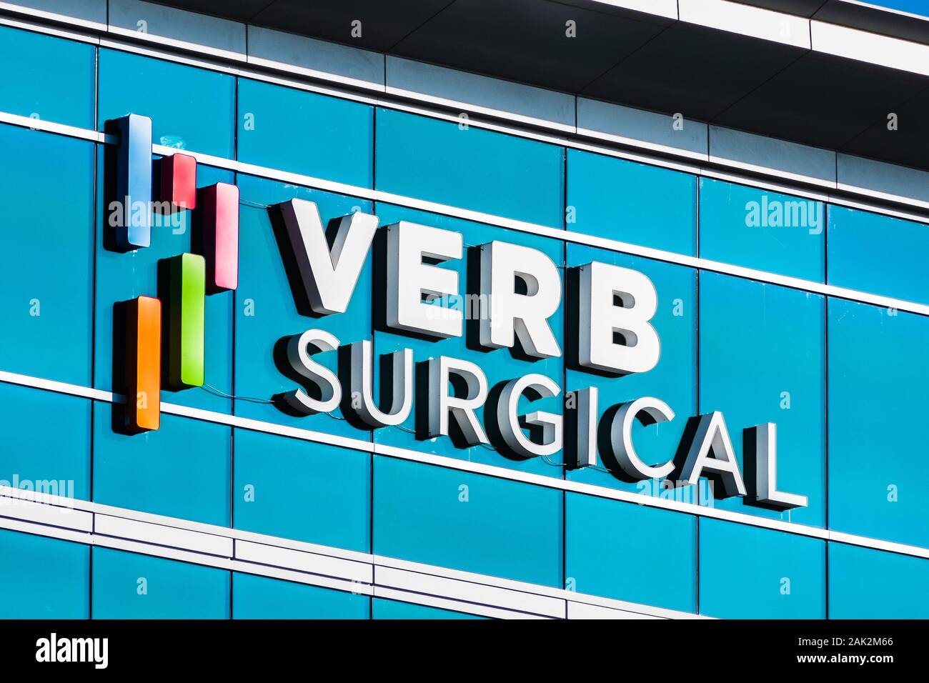 Jan 3, 2020 Santa Clara / CA / USA - Verb Surgical sign at their ...
