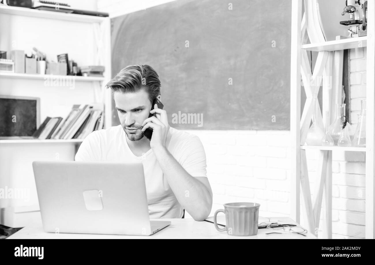 Teacher youth development expert man Black and White Stock Photos ...