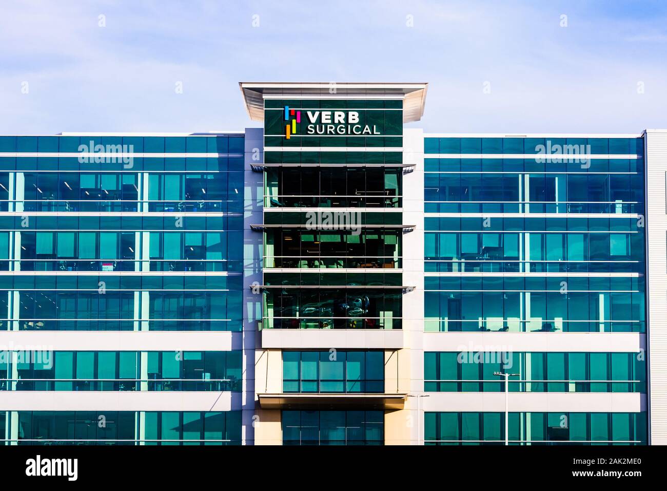 Jan 3, 2020 Santa Clara / CA / USA - Verb Surgical headquarters in ...