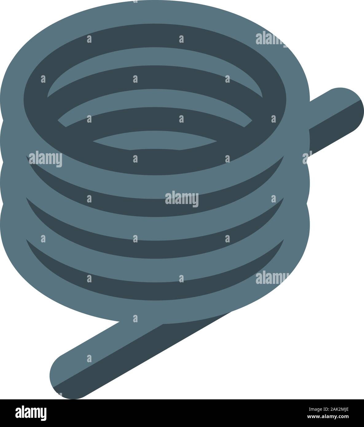Spring coil icon, isometric style Stock Vector Image & Art - Alamy