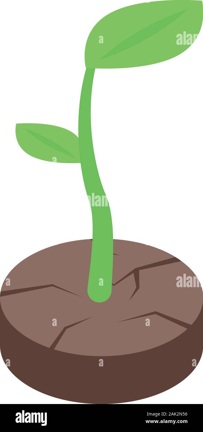 Pushing seed into ground Stock Vector Images - Alamy