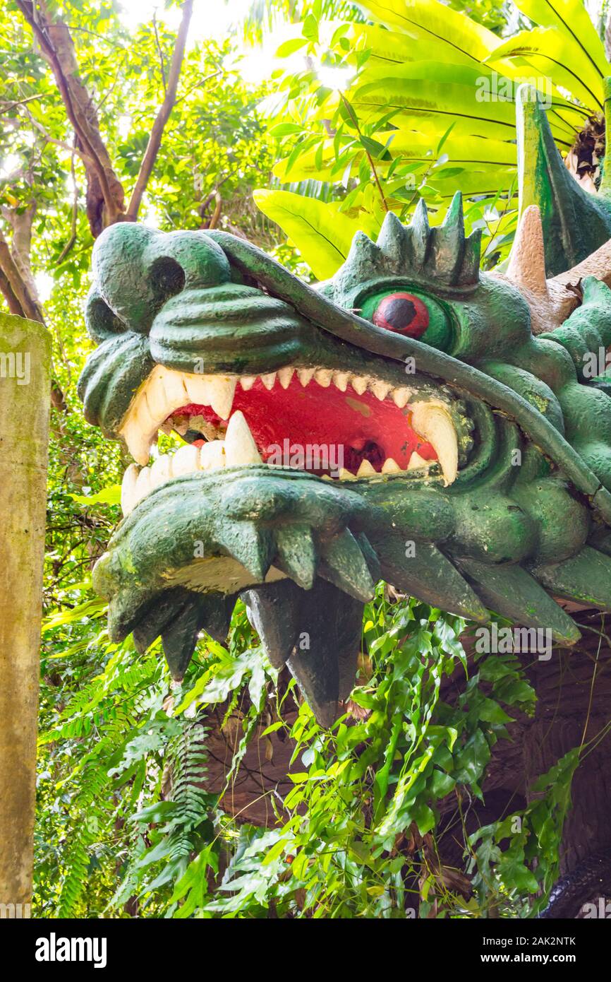 Dragon head on the Mount Imbiah trail, Sentosa Island Stock Photo - Alamy
